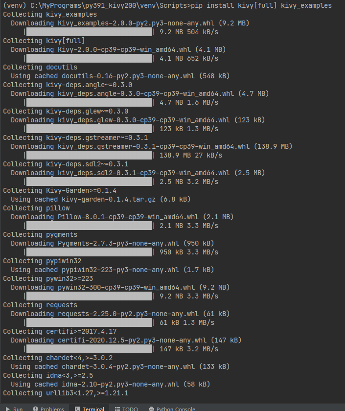 [kivy-005] kivy 2.0.0 개발 환경 셋업
