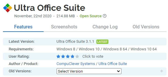 Ultra Office Suite 무료 다운로드