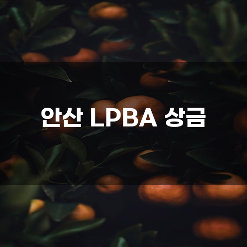 안산 LPBA 상금
