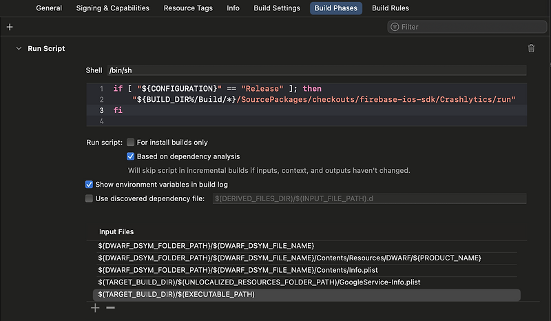 [iOS] Firebase Crashlytics 설정은 처음이라…