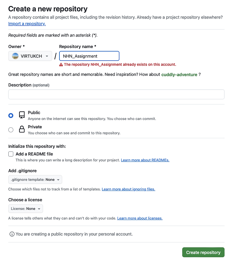 github에 내 디렉토리 업로드하기