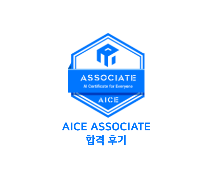 AICE Associate 시험 합격 후기 (AI 자격증, 국가공인 인공지능 자격증)
