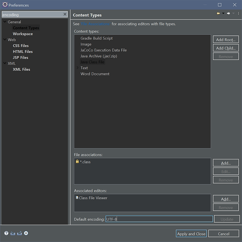 [Eclipse] 인코딩 설정 :: Dev Log Island
