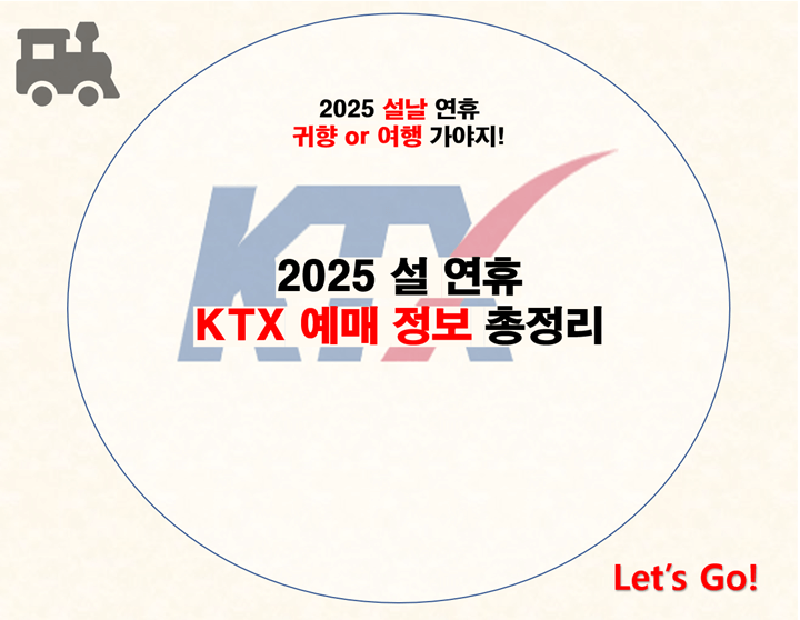 2025 설날 연휴 KTX 예매 일정 및 방법, 주의사항, 예매 성공 팁 총정리