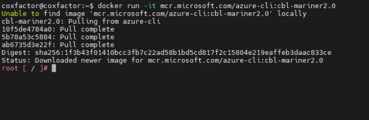 [Docker] Docker Container 에서 Azure CLI 실행 #1
