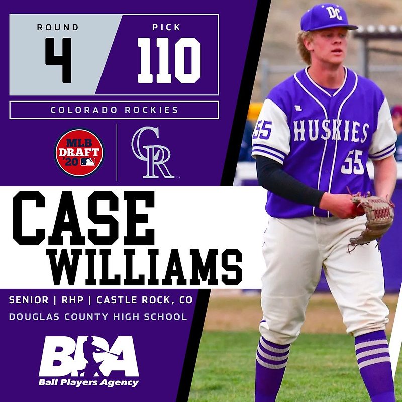 케이스 윌리엄스 (Case Williams)를 재영입한 콜로라도 로키스