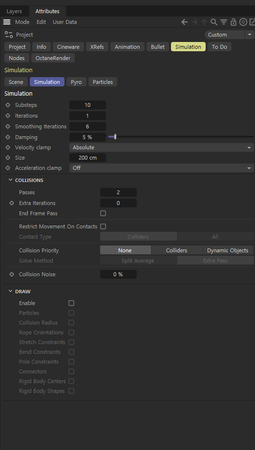[Simulation Tag] Surface 옵션