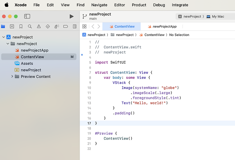 [Xcode] 탭 간격, 들여쓰기 간격 변경 및 Re-Indent