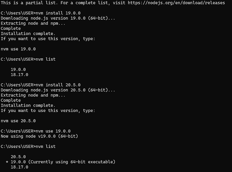 [Node.js] Window 에서 node.js 여러개 설치하기 (nvm 설치)