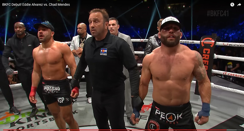 BKFC Debut! Eddie Alvarez vs. Chad Mendes 에디 알바레즈 VS 채드 멘데스 베어너클파이팅챔피언십 BKFC 41 웰터급 경기