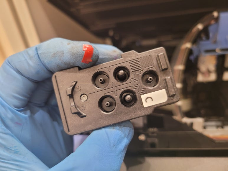 캐논 G6091 복합기 칼라 출력불량, 카트리지 QY6-8042 (컬러) 교체 수리