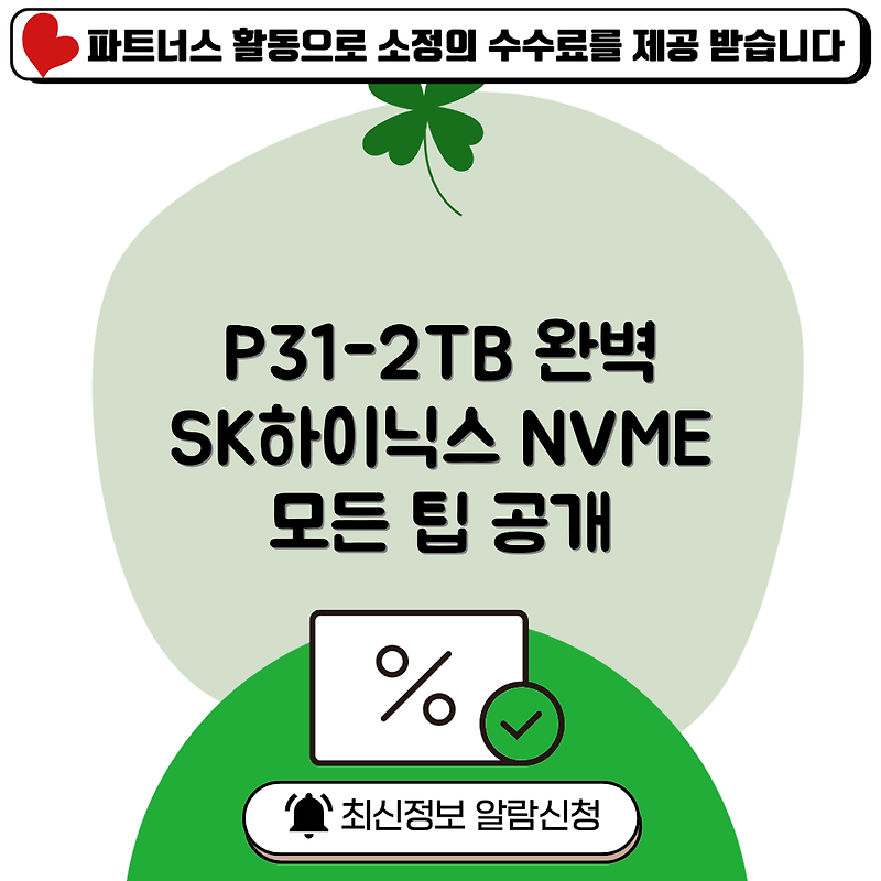 P31-2TB SK하이닉스 NVME 완벽 가이드