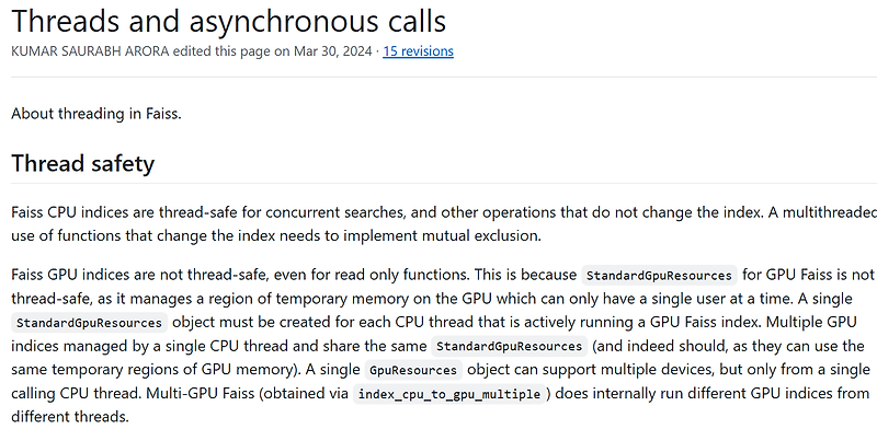 [Faiss GPU 병렬 처리 오류] Faiss assertion 'p + size == head_' failed in void faiss::gpu ...