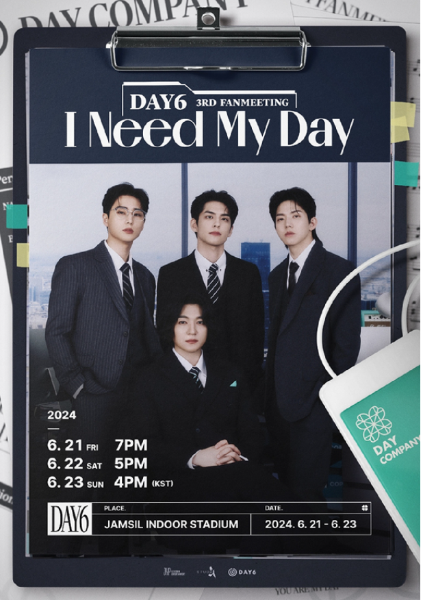 DAY6 3RD FANMEETING ‘I Need My Day’ 예매 공연일정