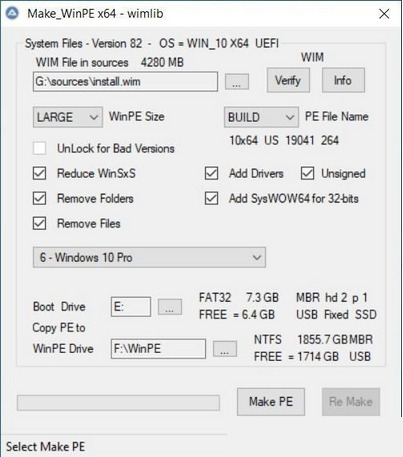 Make_WinPE - WinPE 제작 도구