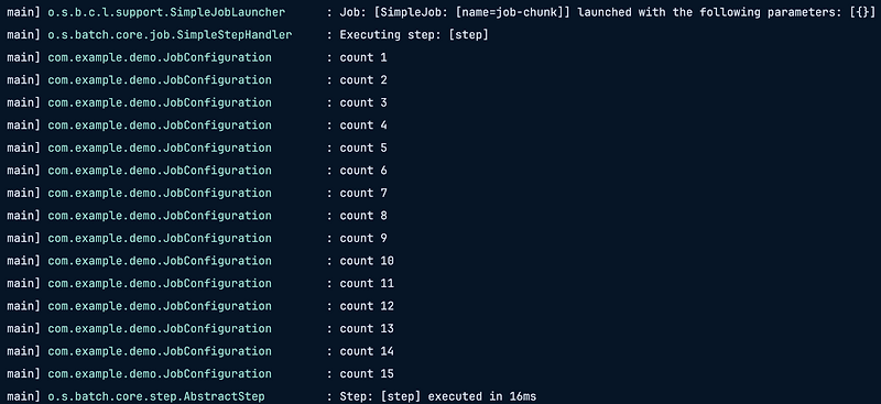 Spring Batch Chunk 예제