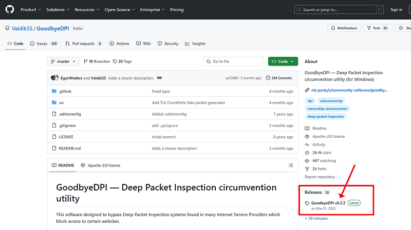 초간단 인터넷 우회 방법, 차단사이트 뚫기, GoodbyeDPI 설치 및 사용 방법
