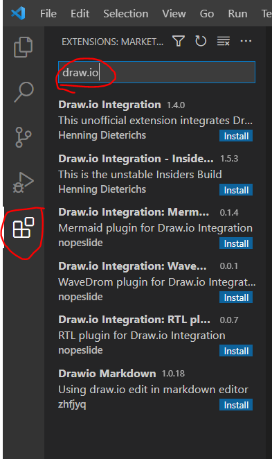 VSCode에 Draw.io (Diagram) 연동