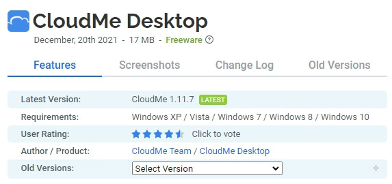 CloudMe Desktop 무료 다운로드