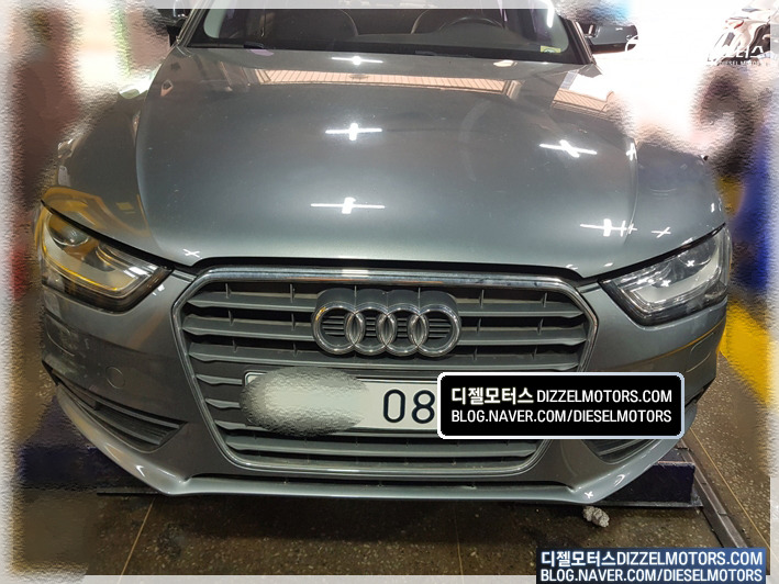 아우디 A5/엔진체크등 점등 증상 방문-EGR 쿨러 클리닝,DPF 탈거 클리닝,BBN 카본 수소 클리닝