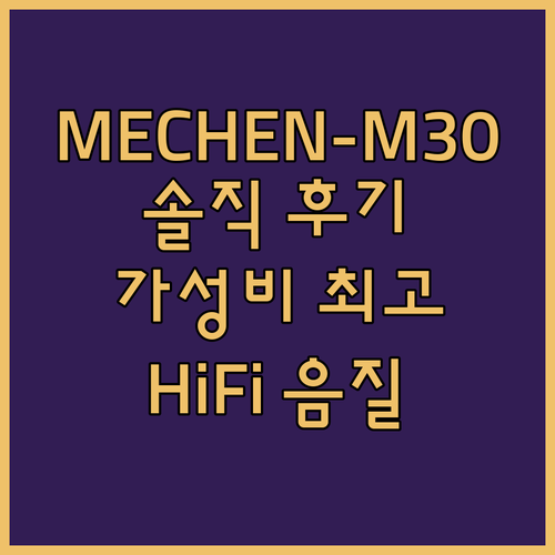 MECHEN-M30 HiFi 무손실 MP3 플레이어 솔직 후기 가성비는 최고