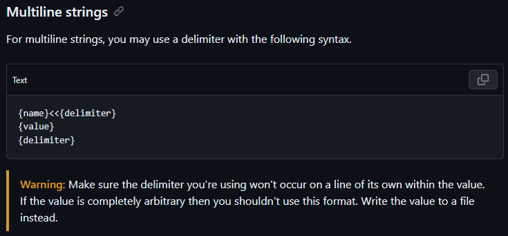 [GitHub] Github-Action 에 환경변수에 multiline string 을 사용하기 위해 어떻게 해야 할까? — 하늘속에서IT