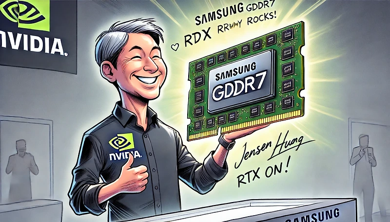 젠슨 황의 사인과 함께한 삼성 GDDR7…AI 메모리 시장의 또 다른 주인공 부상