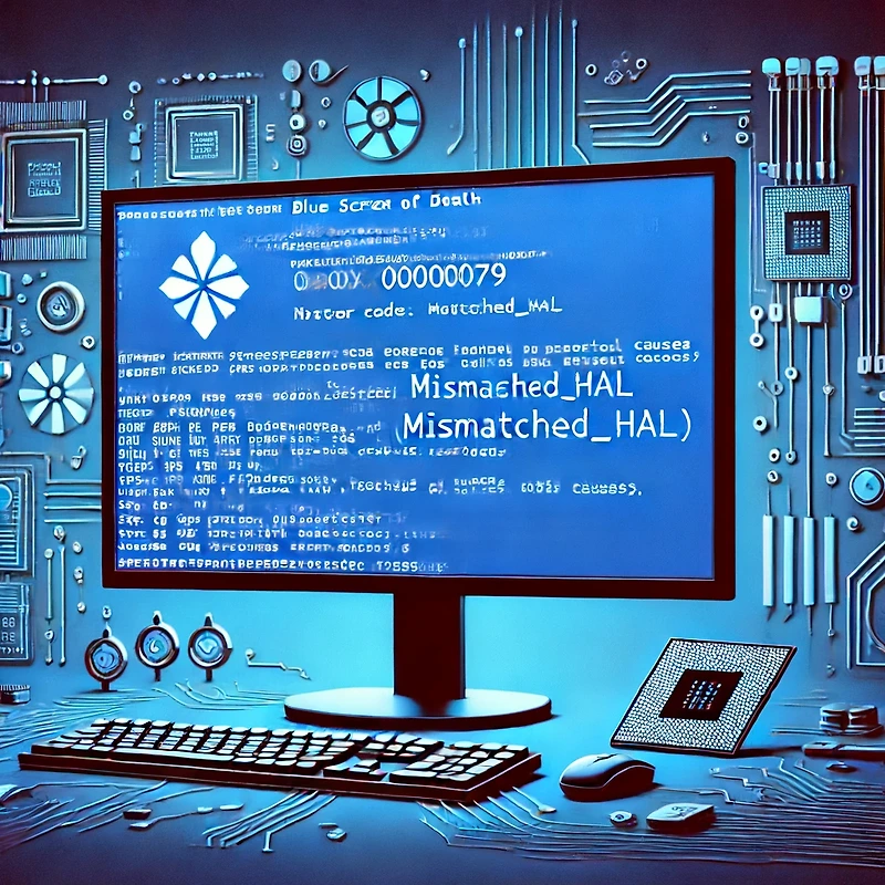 윈도우 블루스크린 오류 코드 0x00000079: MISMATCHED_HAL 원인/해결방법