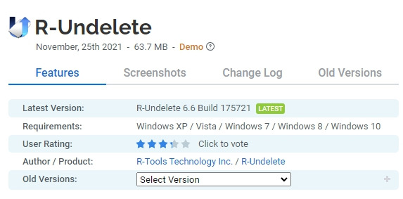 R-Undelete 무료 다운로드