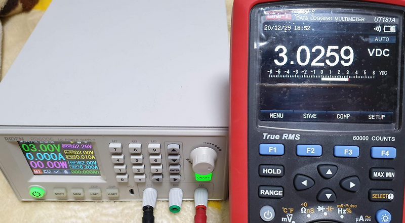 RD6006 디지털 파워서플라이 출력 측정