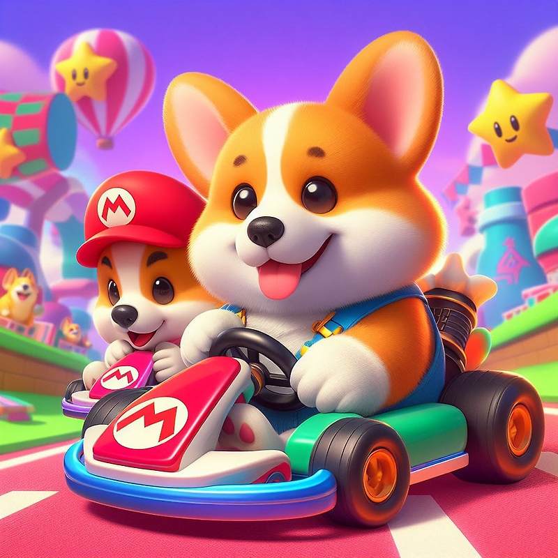 AI로 만드는 슈퍼 마리오 강아지 (빙 이미지 크리에이터 / 프롬프트 공식 / 디즈니 강아지)
