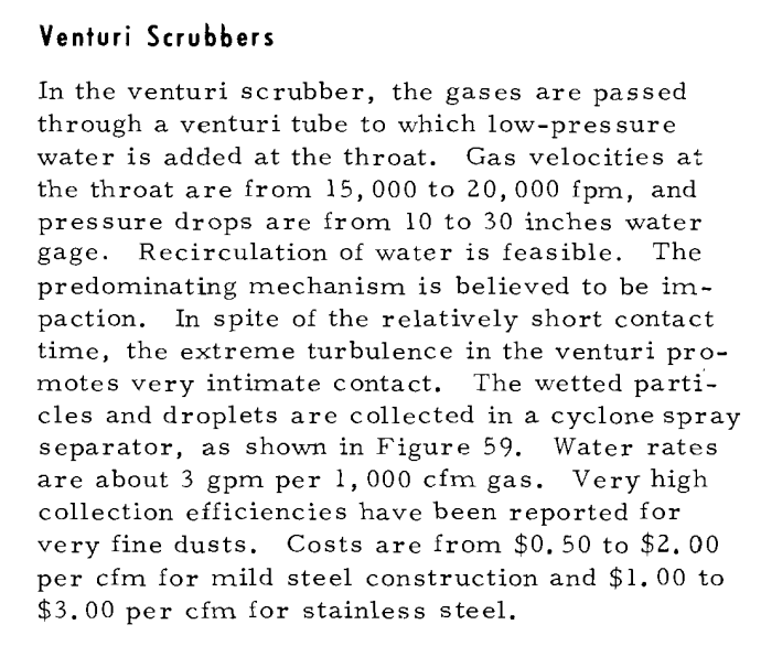 venturi scrubber sizing 자료