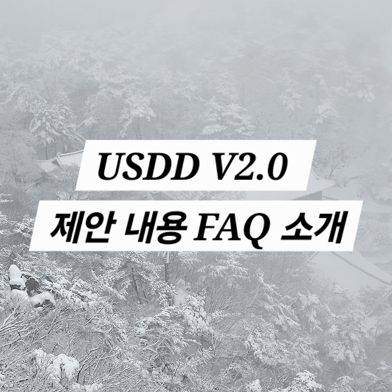 USDD V2.0 제안 내용과 FAQ 소개