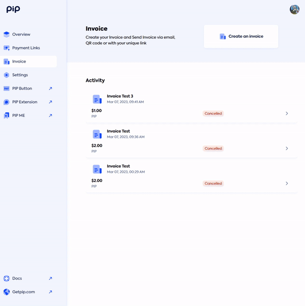 [PIP] PIP의 최신 기능 Invoice에 대해서 알아보자