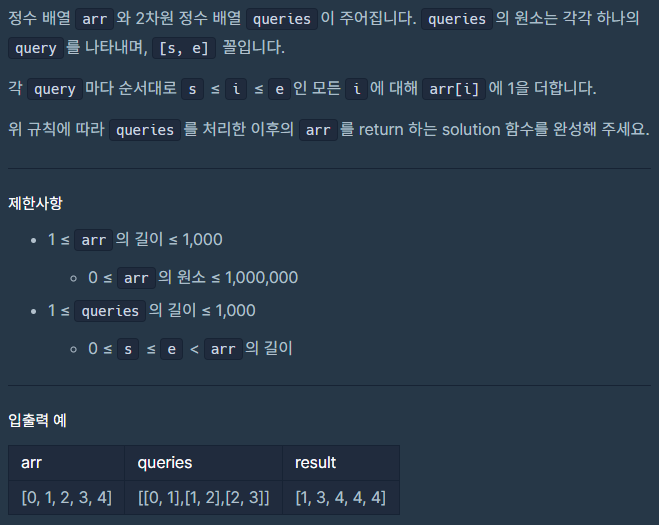 [Algorithm] 프로그래머스 - 수열과 구간 쿼리 1 (Kotlin)
