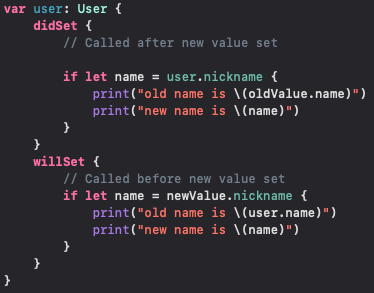 Swift property observer