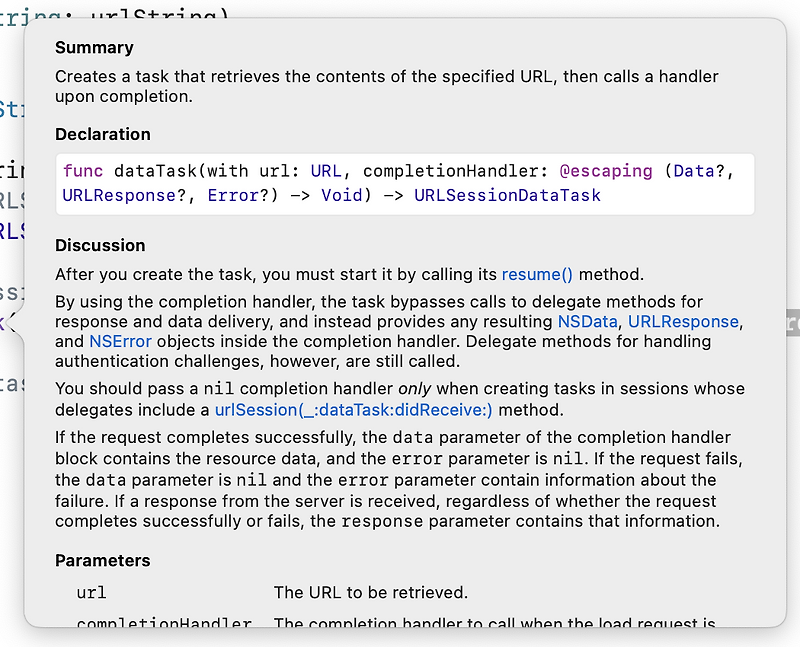 iOS (Swift) URL Session for Networking