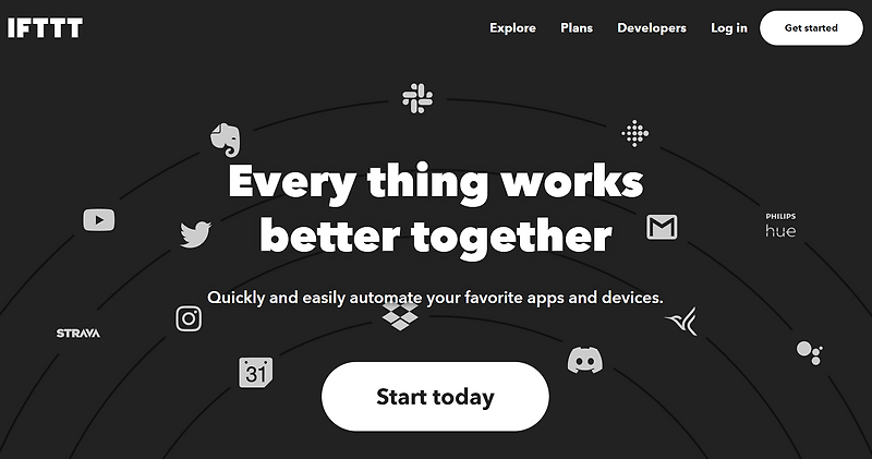 ifttt.com 무료서비스 개수 2개 제한 공지 메일
