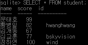 [sqlite3] 데이터 오름차순 및 내림차순으로 정렬하기 by bskyvision.com