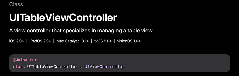 [iOS] TableViewController - [1]