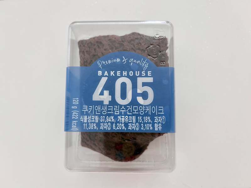 CU 405 쿠키앤생크림 수건케이크 퀄리티 괜찮다!