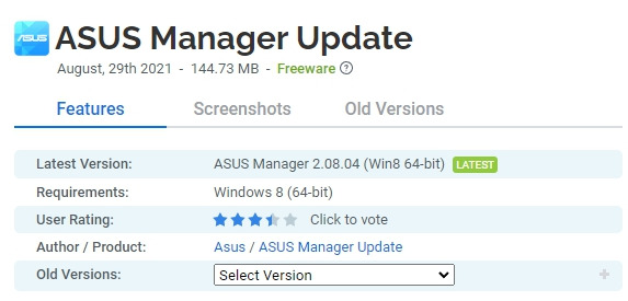ASUS Manager Update 무료 다운로드