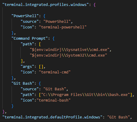 윈도우11에서 VSCode 기본 터미널 Git Bash 세팅하기