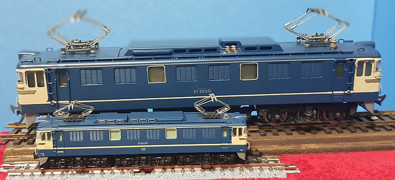 KTMのEF60 HOゲージ(1967年)、KATOのEF60 Nゲージ(2023年)