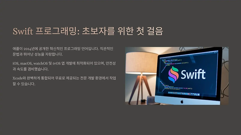 🍎 Swift 프로그래밍 입문 가이드