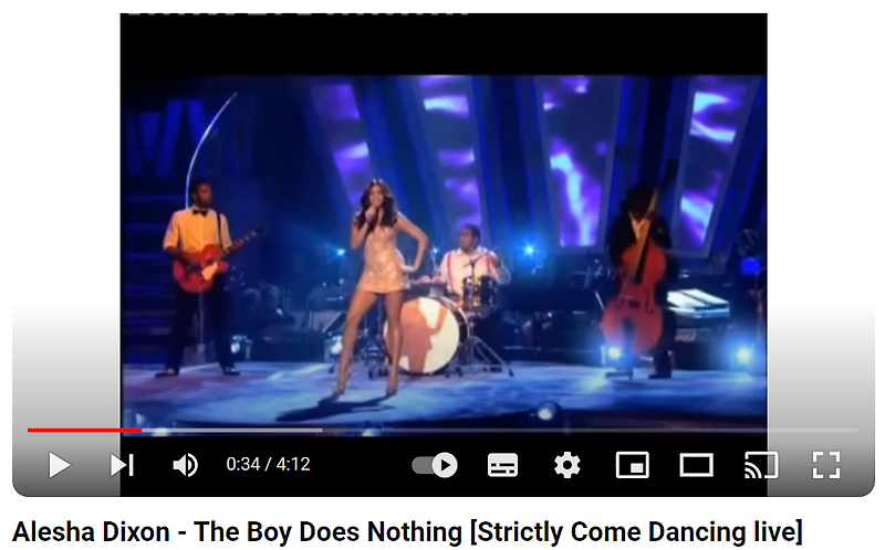 알렉샤 딕슨(Alesha Dixon) 인기곡 The Boy Does Nothing 듣기 가사 해석