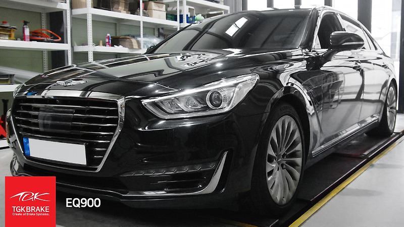 [제네시스 EQ900] 브레이크 밟았다 뗄 때마다 후륜에서 찌그덕 소리 - 경남브레이크튜닝전문샵 :: TGK 브레이크