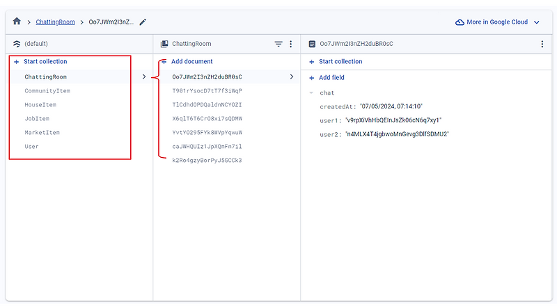 Create data to firestore