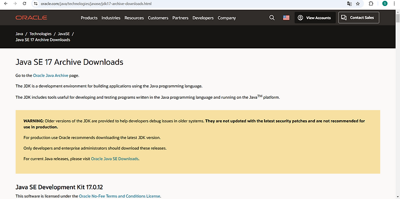 JAVA - JDK 17 설치 및 환경설정