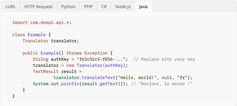 Spring에서 DeepL API를 사용해 문서를 번역하기
